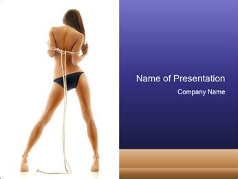 Naken Woman In Rope PowerPoint Template Backgrounds Google Slides ID 0000013909