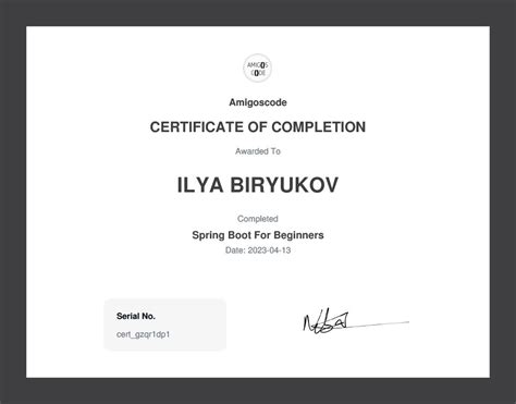 ilya biryukov on linkedin java springboot amigoscode course