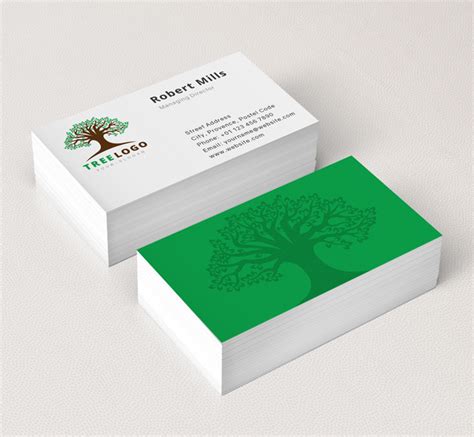 Tree Logo Business Card Template The Design Love