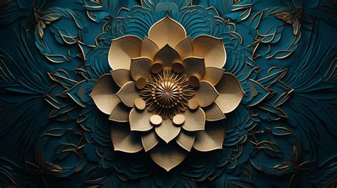 Luxurious Floral Pattern Texture On An Elegant Background Inspired By Traditional Arabian