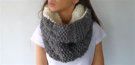 Cuello Reversible Hecho A Mano Cuellos Tejidos Para Mujer