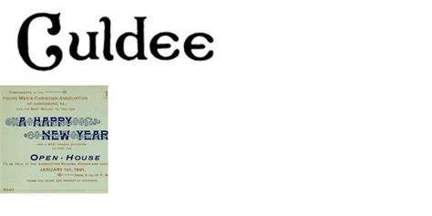 Culdee In Use Fonts In Use