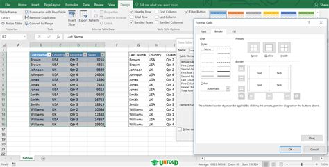 Excel Table Formatting Tips Change The Look Of The Table Excel Untold