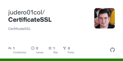 GitHub Judero01col CertificateSSL CertificateSSL