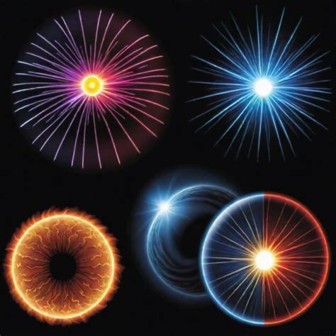 Pulsar Detailed Vector Set Premium Ai Generated Vector