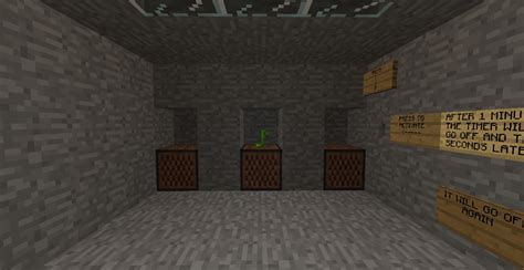 Redstone 1 Minute Timer Minecraft Map