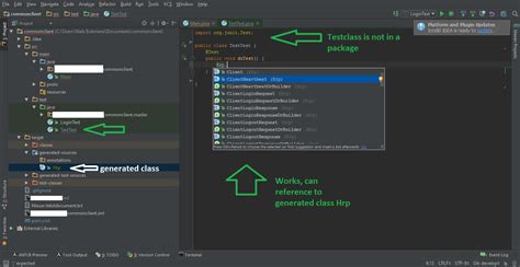Java Cant Reference Generated Sources Class Outside Of Default