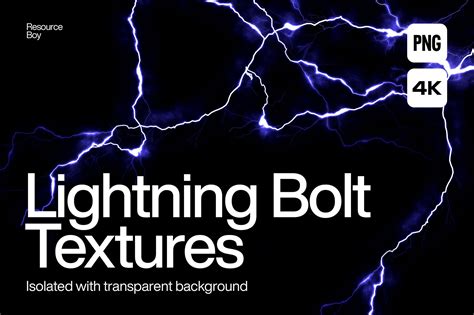 100 Lightning Bolt Textures 100款未来科幻闪电雷电光电恶劣天气海报背景底纹png免抠图片素材免费下载 格外