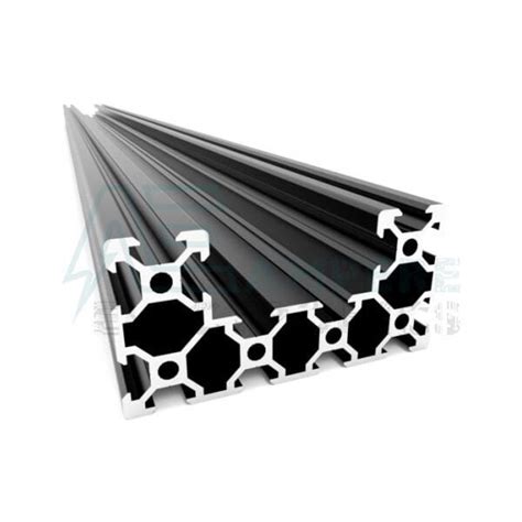 C Beam Aluminum Linear Rail Extrusion 1m Black Anodized Flux