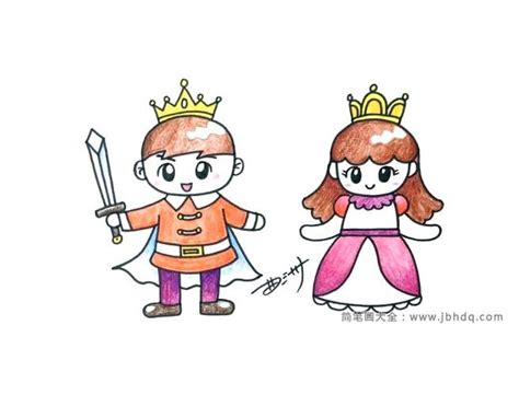 王子抱公主简笔画 简笔画图片大全 普车都