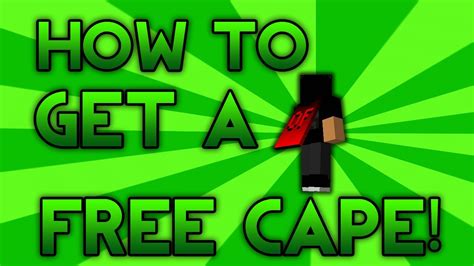 How To Get A Free Minecraft Cape READ DESCRIPTION YouTube