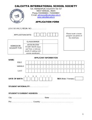 Fillable Online CIS Application Form Revised V Fax Email Print PdfFiller