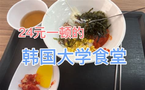 韩国大学食堂：你居然还想吃饱？有口吃的就不错了 哔哩哔哩