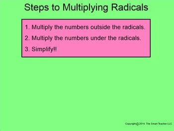 How I Teach Multiplying Square Roots By Kevin Wilda TpT