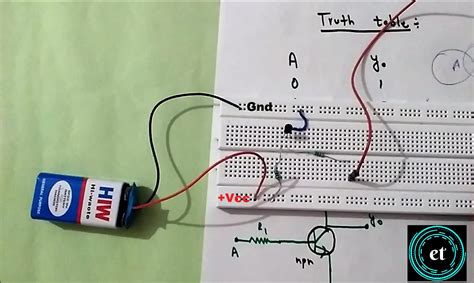 Not Gate Circuit With Diodes