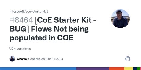 Coe Starter Kit Bug Flows Not Being Populated In Coe · Issue 8464 · Microsoftcoe Starter