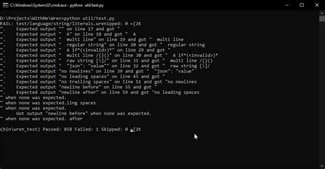 String Literals Dont Account For Crlf · Issue 988 · Wren Langwren · Github