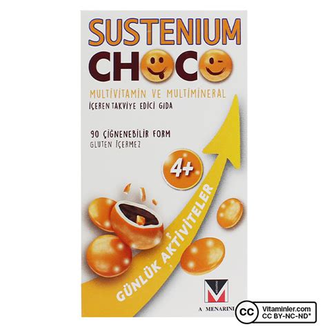 Sustenium Choco Multivitamin 90 Çiğnenebilir Form Vitaminler