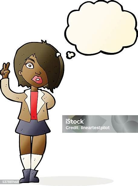 쌀쌀함 여자아이 기부 평화 말풍선이 있는 표지판 만화 캐릭터 귀여운에 대한 스톡 벡터 아트 및 기타 이미지 귀여운 그리기