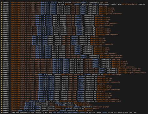 🐛 Bug Report Unclear Dependency Versions For `backstageplugin Scaffolder React` · Issue