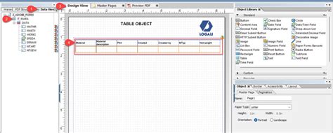 Sap Adobe Forms Table Object Logali Group