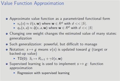 snu 강화학습의 기초 6 approximation method