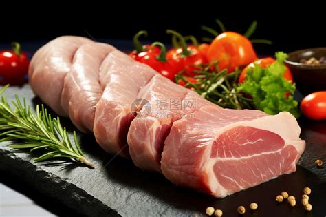 准备烹饪的猪里脊肉高清图片下载 正版图片600431949 摄图网