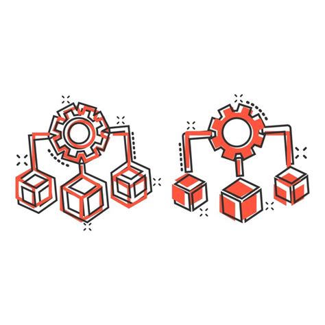 Icono De Tecnología Api En Estilo Cómic Ilustración De Vector De