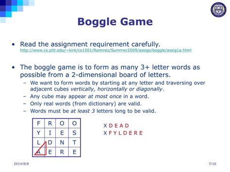 ppt boggle game backtracking algorithm implementation powerpoint presentation id 3029686