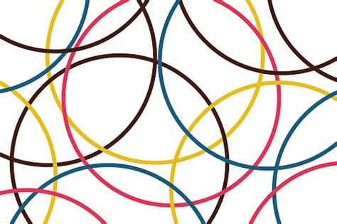 파란색 분홍색 노란색과 검은 색의 원형 기하학적 모양으로 만든 추상적인 배경 패턴입니다 화려하 고 장난 기 넘치는 트 렌 디 하