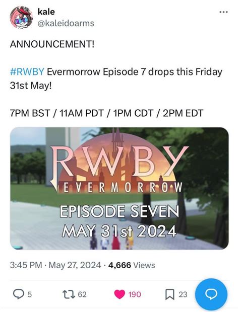 Rwby Evermorrow Episode 7 Drops This Friday Rrwby