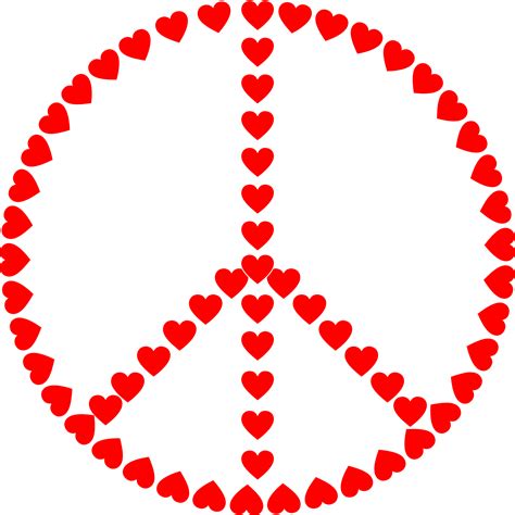 Clipart Peace Sign Love