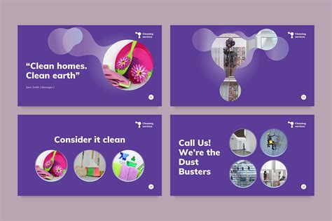 Cleaning Service Powerpoint Presentation Template On Behance