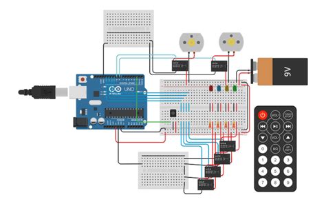Circuit Design Ir Remote And Relays Svs Tinkercad