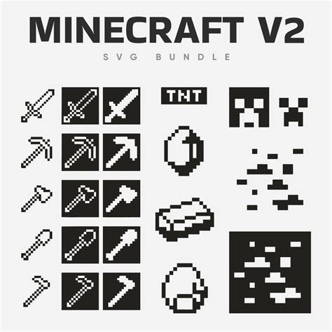 6 Minecraft Svg Files For 2025 Masterbundles