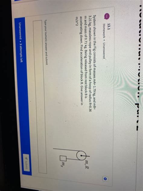 Solved 13 1 Homework Unanswered System Shown In The Fig