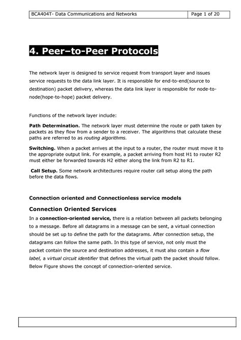 Unit 4 Dcn Lecture Notes 46 54 Bca404t Data Communications And