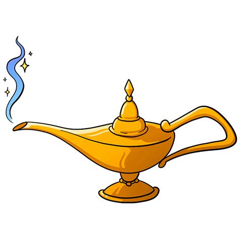 How To Draw The Genie Lamp From Aladdin Genie Lamp Aladdin Aladdin Lamp