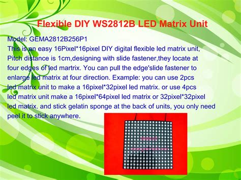 Flexible Ws2812 B Led Panel Screen Ppt