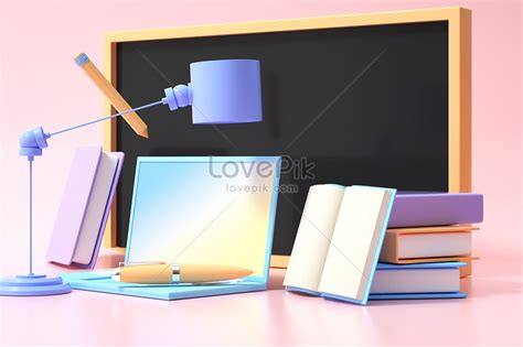 칠판 책 장면 장면 배경 사진 및 창의적인 일러스트 무료 다운로드 Lovepik