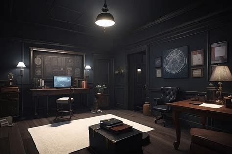 Premium Photo Dive Into A Detectives Room Of Intrigue