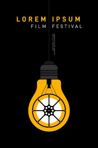 영화 영화 및 영화 포스터 디자인 템플릿 배경 빈티지 복고풍 스타일 0명에 대한 스톡 벡터 아트 및 기타 이미지 0명 Film Festival Performing