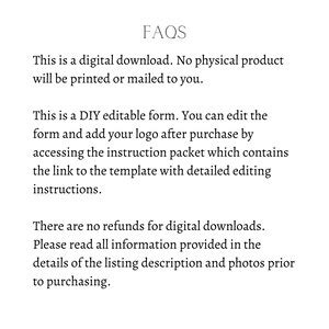 Lash Brow Tint Patch Test Form Eyelash Eyebrow Tinting DIY Editable Printable Page Canva