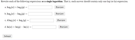 solved for each of the following functions write the