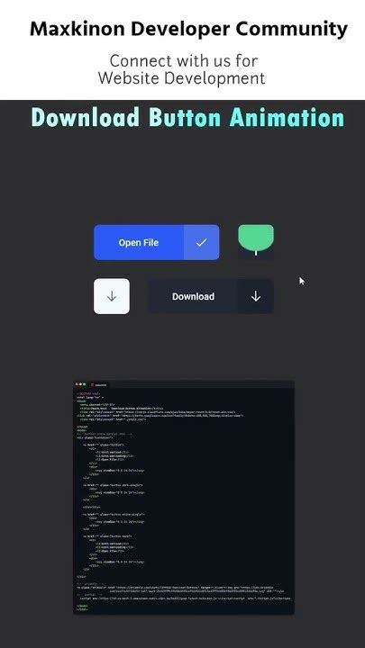 Download Button Animation With Css Download Button Buttondesign