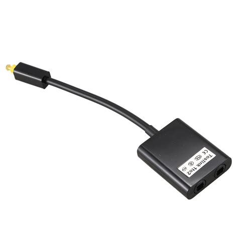 Digital Spdif Optical Audio Splitter 2 Way Toslink Splitter Adapter 1 Input 2 Output Spdif