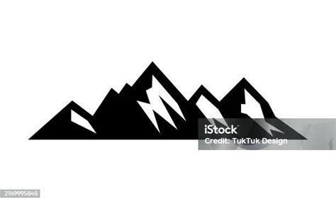 산 아이콘 실루엣 벡터 상징 바위 언덕 디자인 요소 글리프 픽토그램 0명에 대한 스톡 벡터 아트 및 기타 이미지 0명 겨울 계곡 Istock