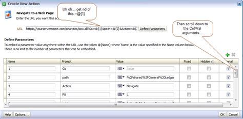 Putting Erp To Work In Higher Ed Action Framework And Go Url In Obiee