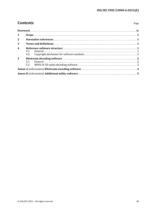 ISO IEC FDIS 23008 6 Information Technology High Efficiency Coding And Media Delivery In