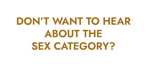 Sex Category Opt Out